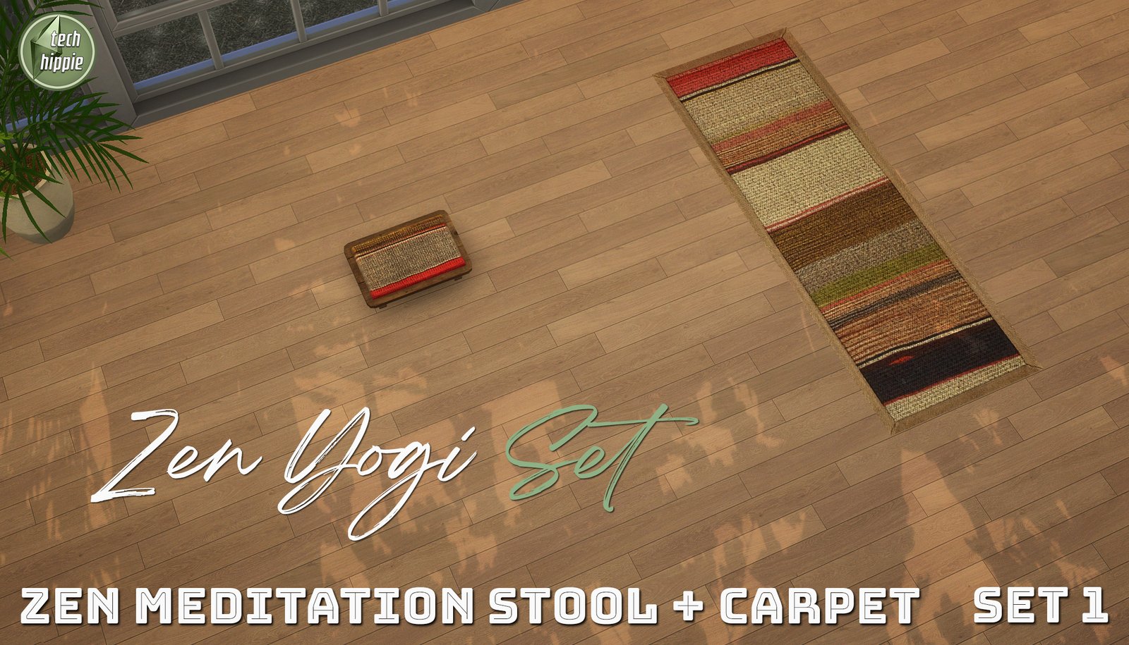 Zen Yoggi set 1 – Mediation + Stool – Tech Hippie
